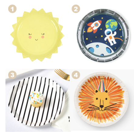 8 Chic Kid's Party Plates | The Evercake NYC