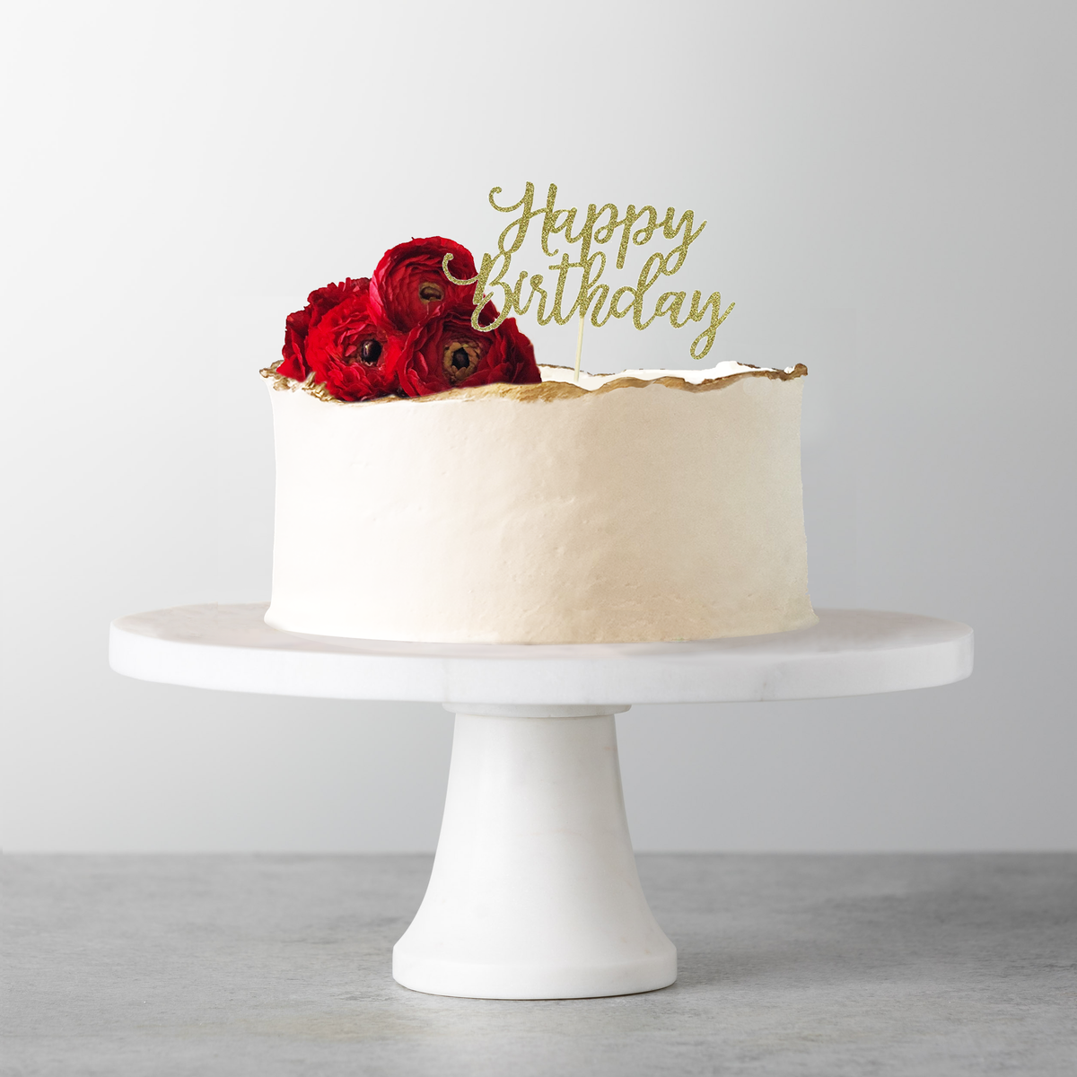 Gold Edge Cake | The Evercake NYC